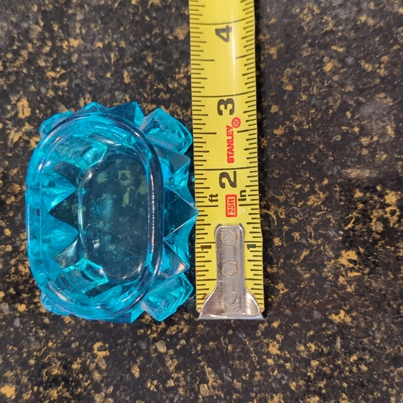 Vintage | Kitchen | 92s Blue Glass Footed Salt Cellar | Poshmark